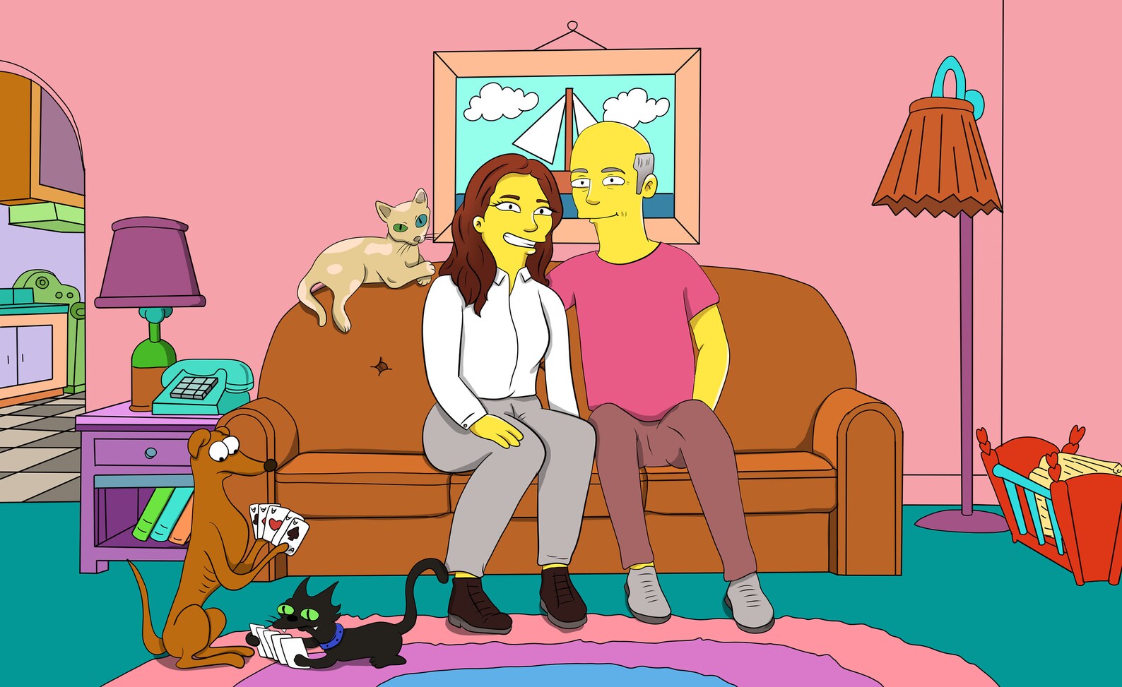 Simpsons Portrait, Cartoon Portrait, Simpsonized, Simpsonize Me ...