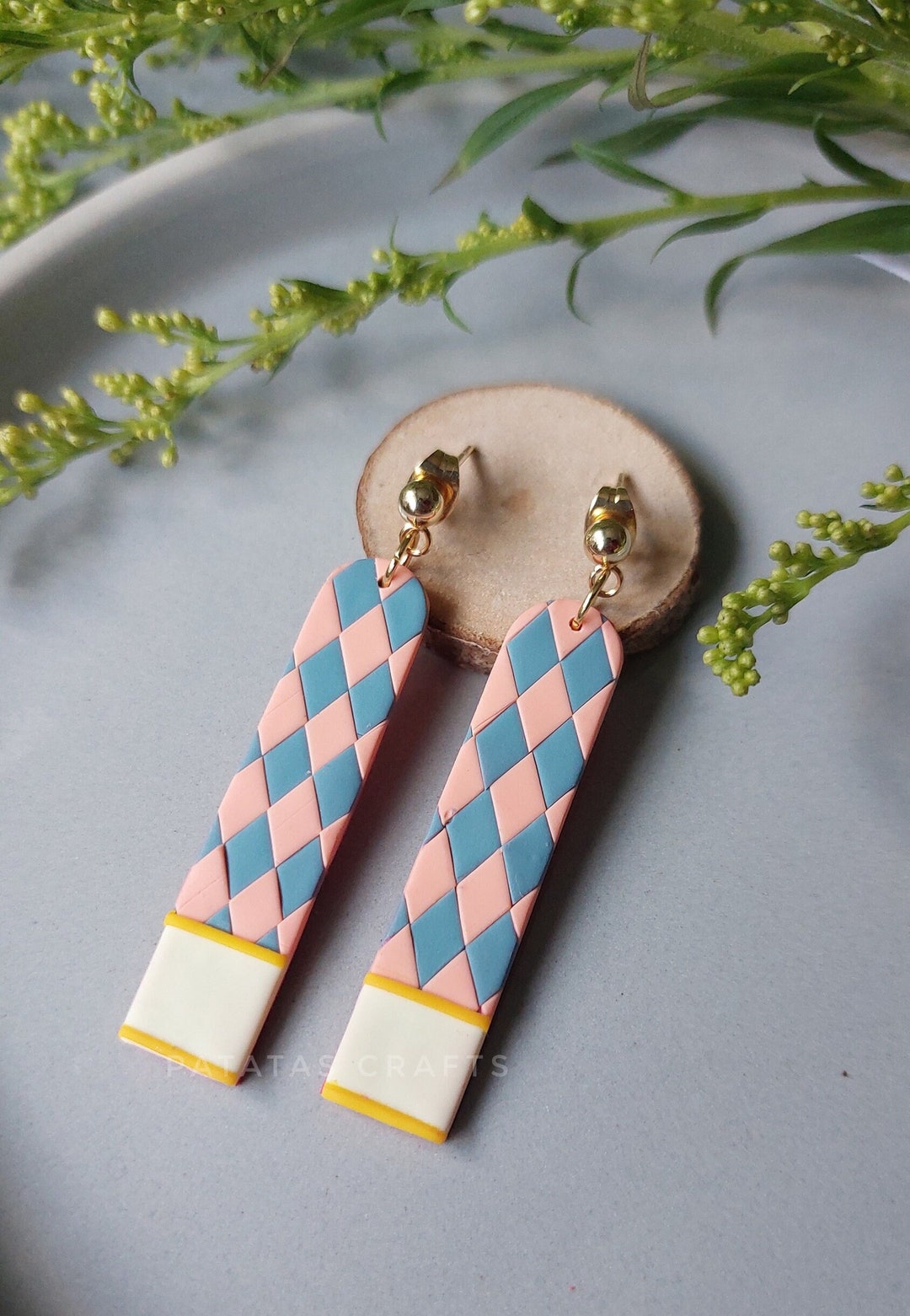 Earrings - Howl's Moving Castle Coat Earrings Polymer Clay - Etsy