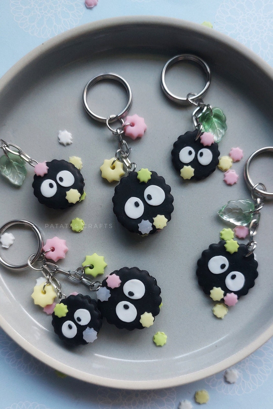 Keychain Soot Sprite Susuwatari Keychain Ghibli - Etsy Australia