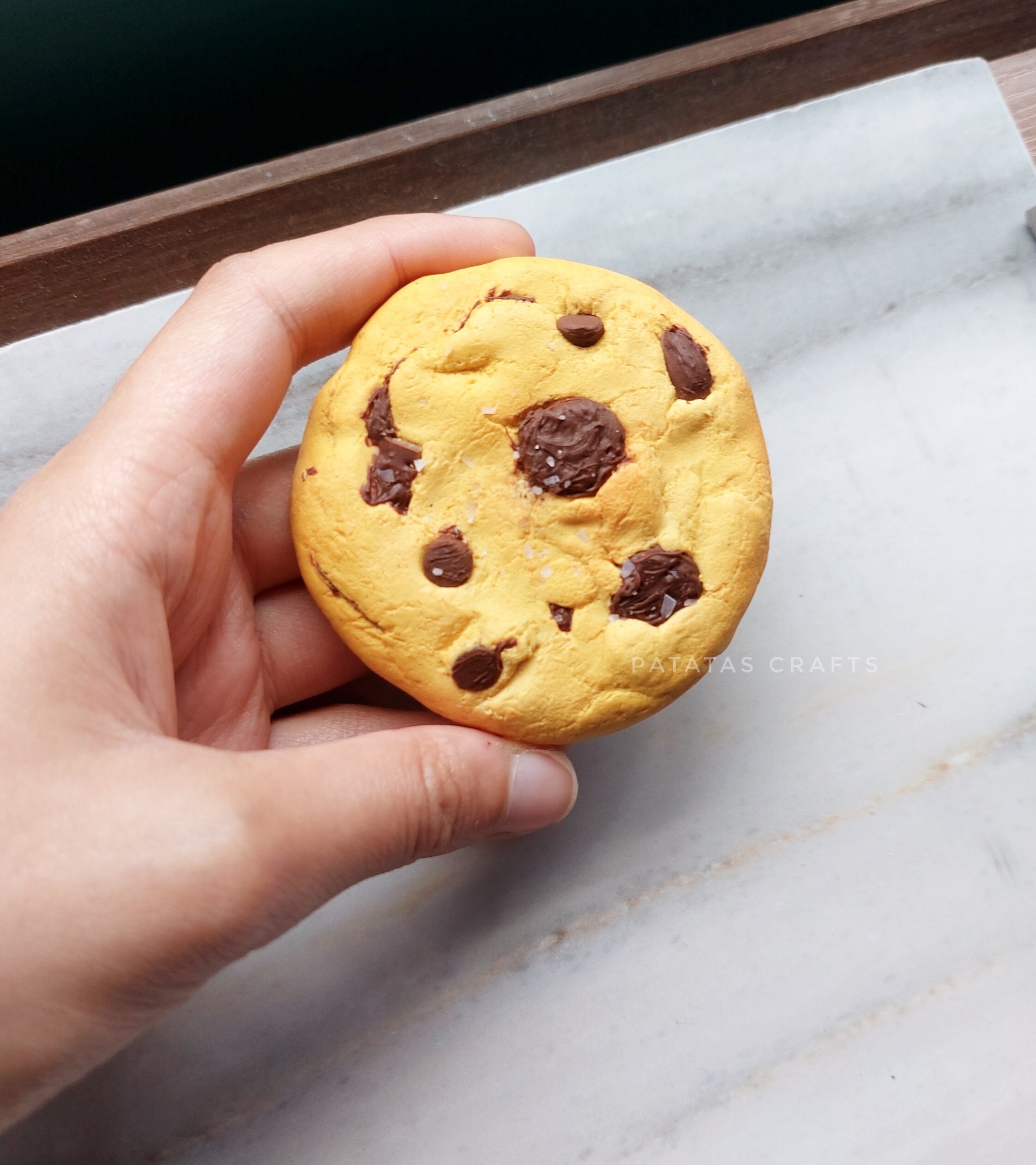 Realistic Life-size Chocolate Chip Cookie Food Ornament Cookie Keychain ...