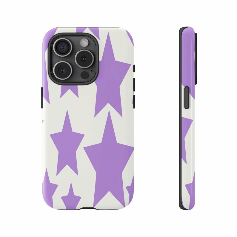 Purple Star Phone Case, Starry Design, Trendy Cover - Etsy