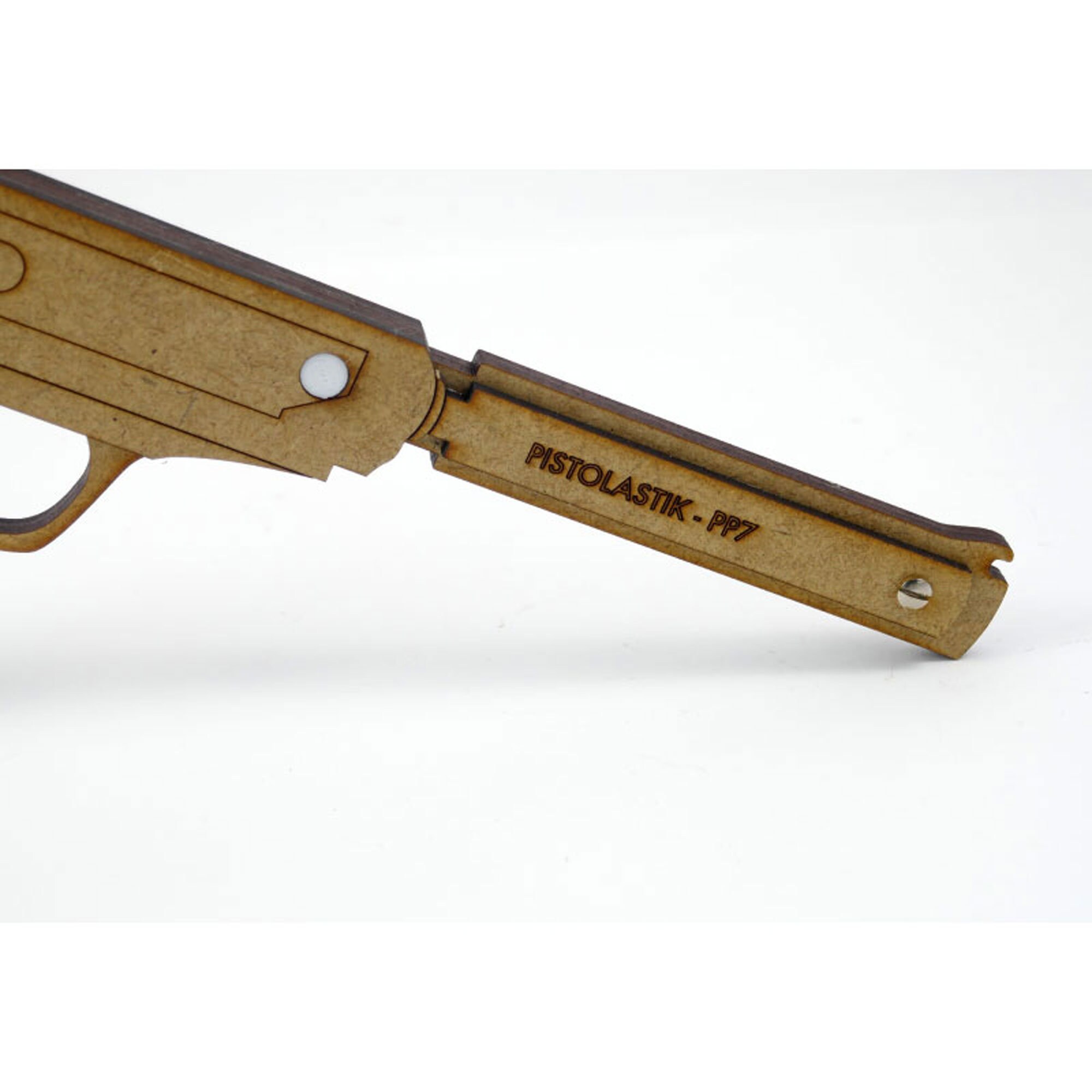 PISTOLASTIK James Bond PP7: Rubber Band Launcher Gun 50 Rubber Bands 3 ...