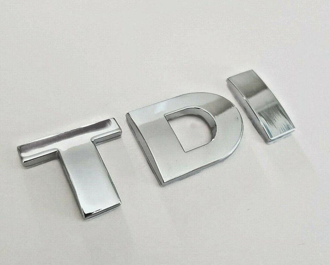 Sticker Badge Chrome TDI Badge Logo Emblem Decal 3 D - Etsy