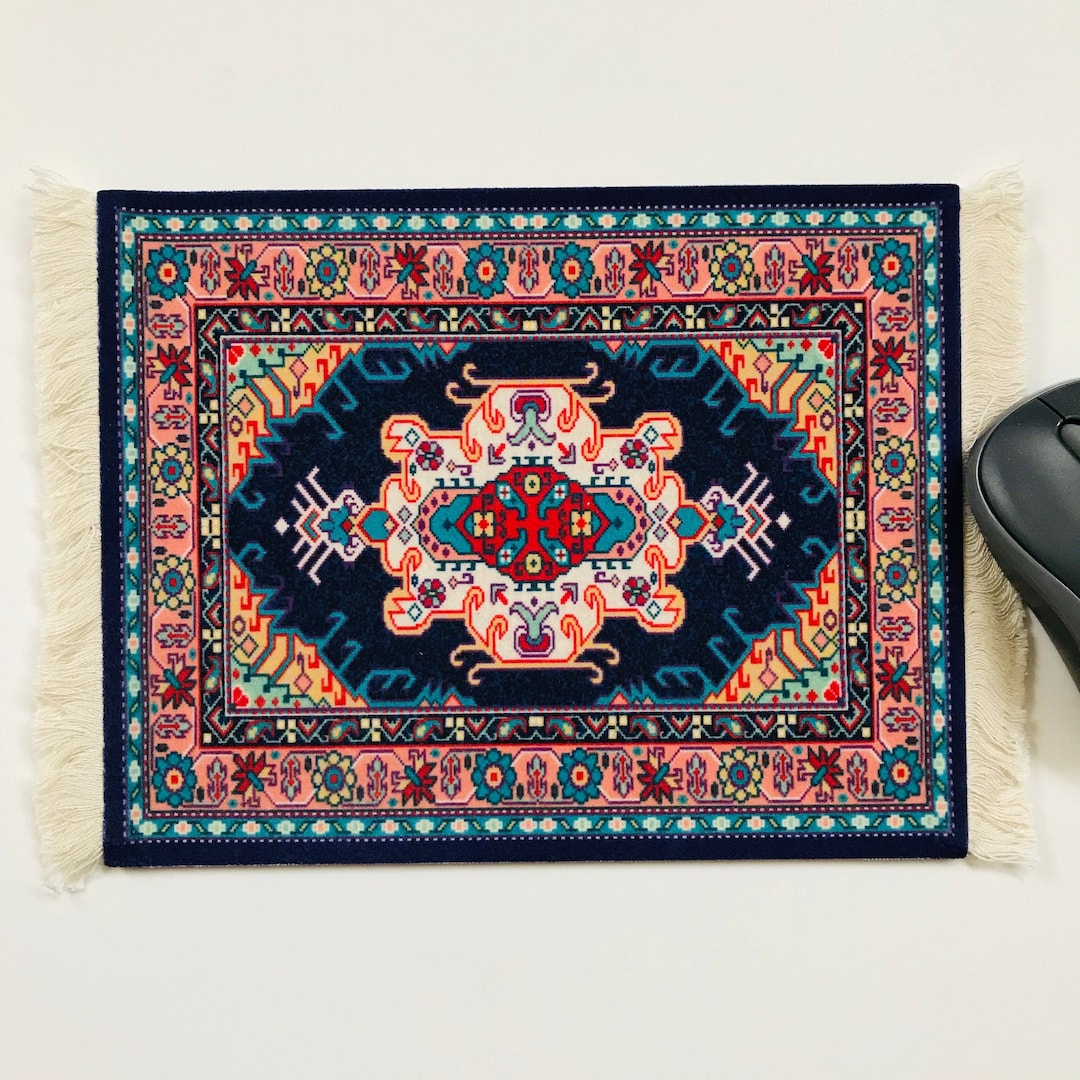 Persian Rug Mouse Pad Mat Desktop Laptop Office Handmade D 43 - Etsy