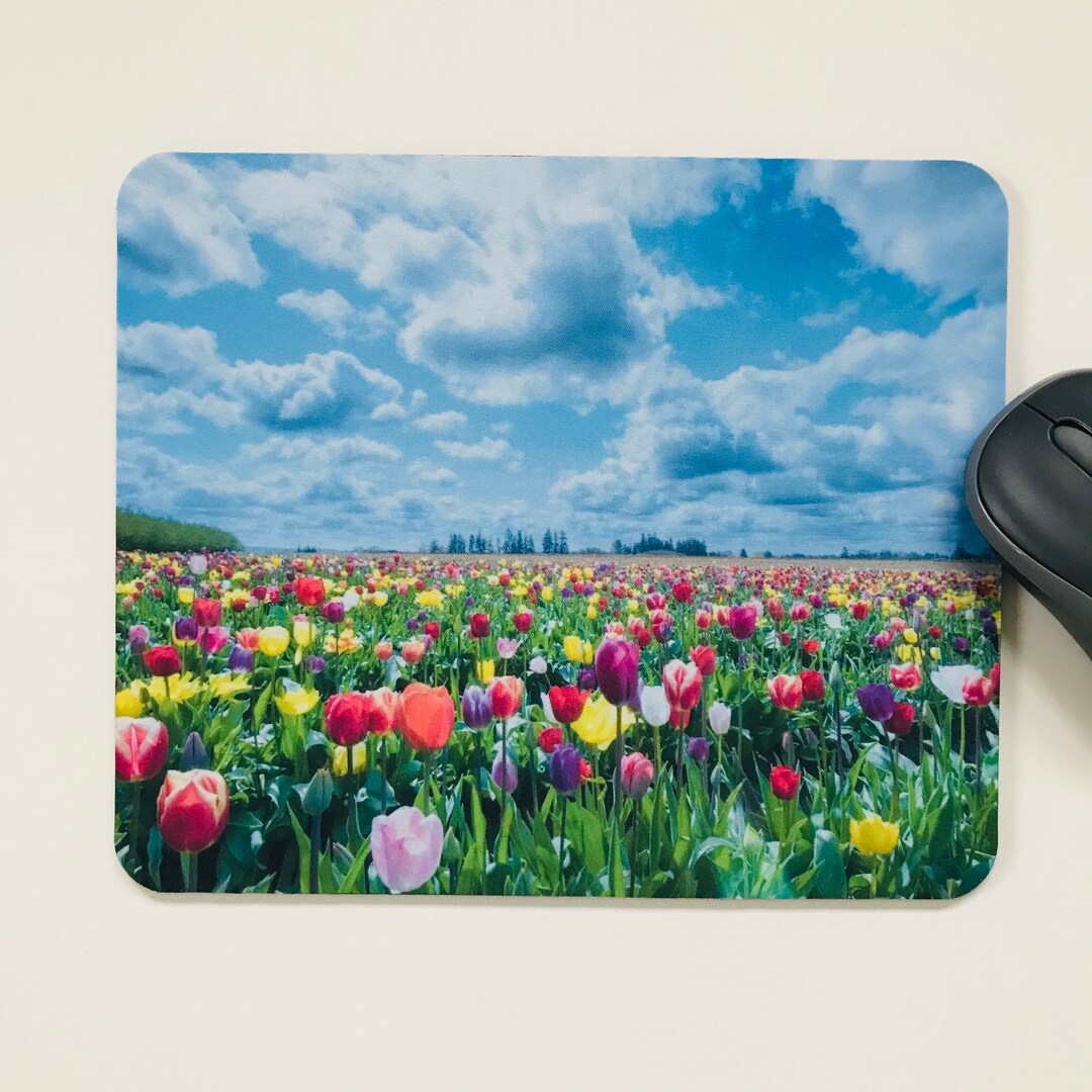 Mouse Pad,mat Field of Flowers Desktop Laptop Office Handmade - Etsy