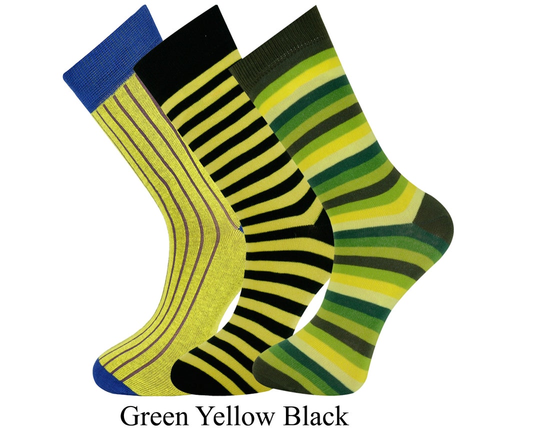 Mysocks Unisex Stripe and Rib 3 Pair Socks Combination Size UK 7-11 - Etsy