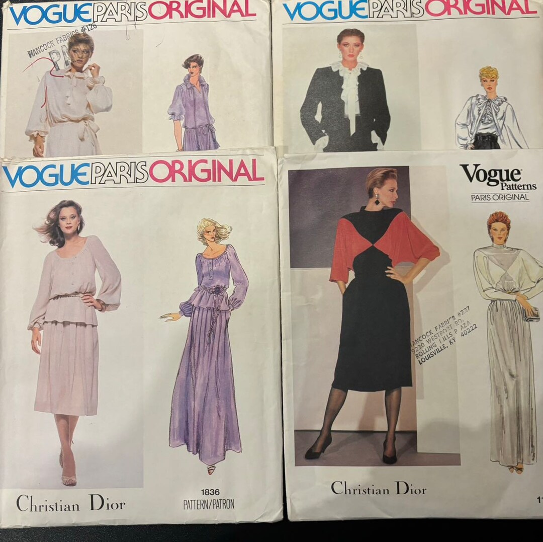 2338 1101 1917 1836 Vogue Paris Original Sewing Pattern - Etsy