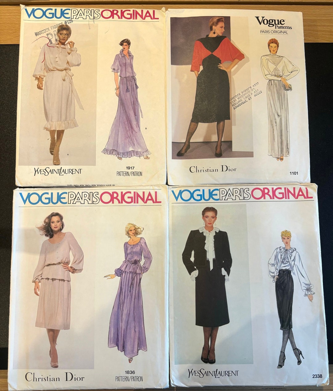 2338 1101 1917 1836 Vogue Paris Original Sewing Pattern - Etsy
