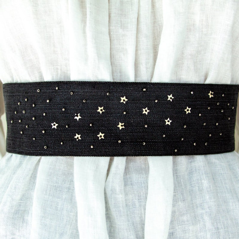 Wide Fabric Belt - Etsy