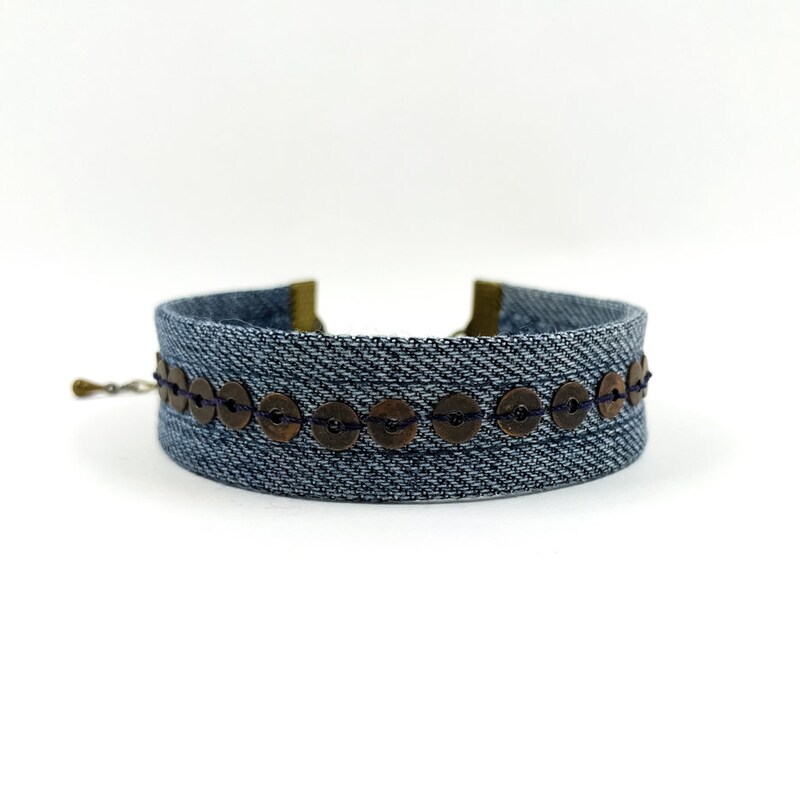 Denim Bracelet - Etsy
