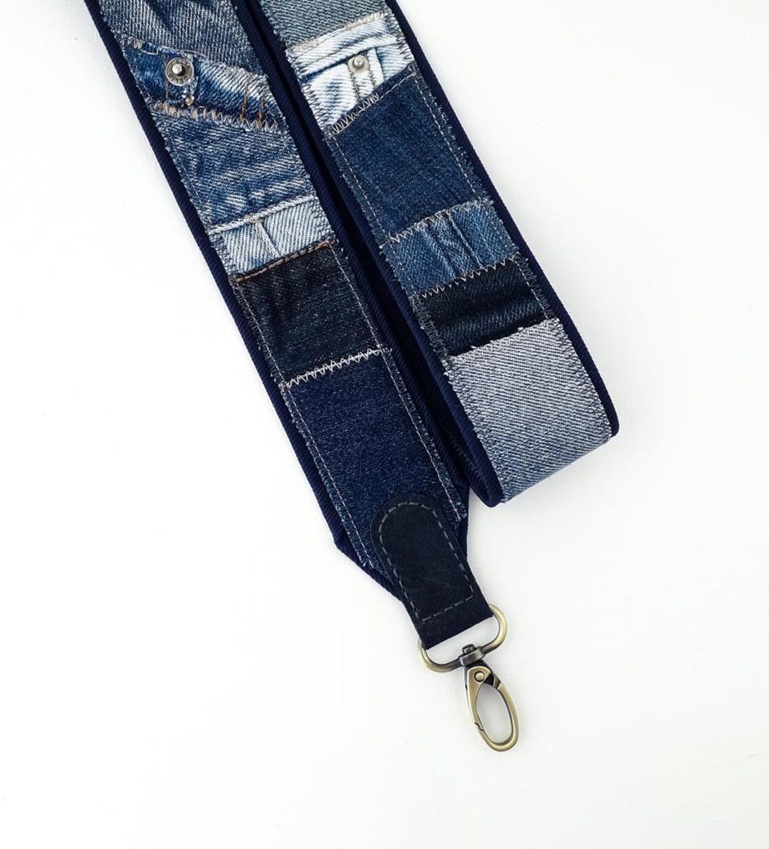 Bag Strap Patchwork Upcycled Denim Replacement Shoulder Strap Designer ...