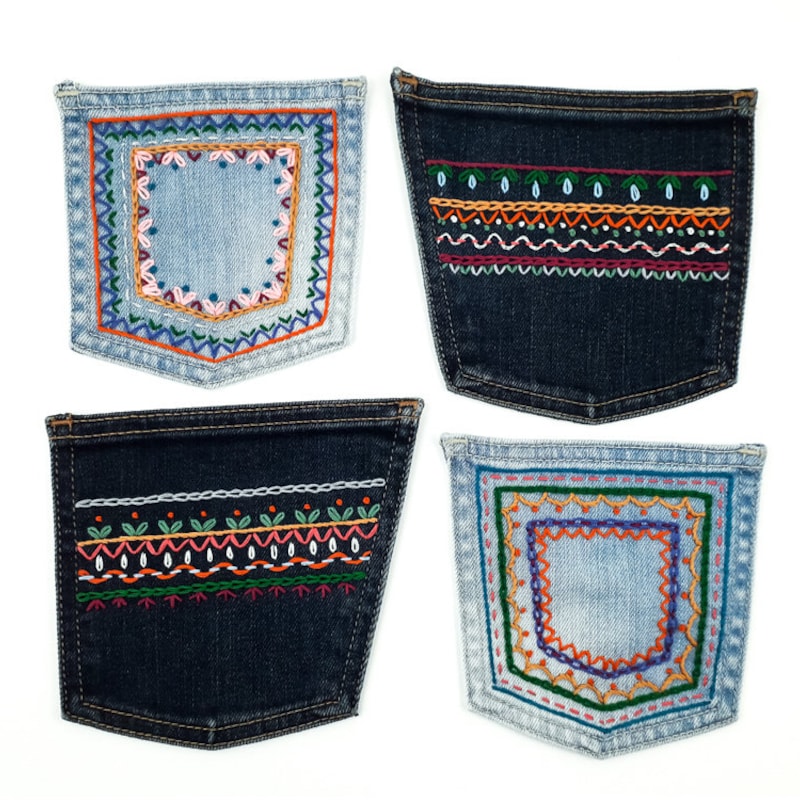 Hand Embroidered Patches - Etsy