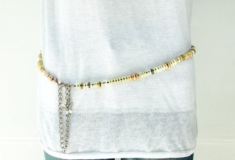 Hip Belt Vintage Buttons Butterfly Charm Artisan Boho Hippie Chain ...