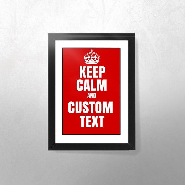 Keep Calm Poster - Etsy UK