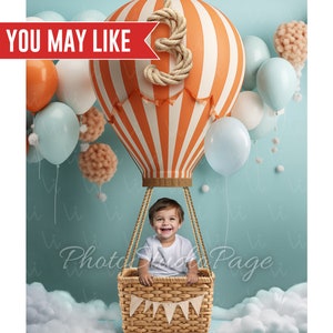 Digital 3rd Third Birthday Backdrop Background for Baby Boy With Big ...
