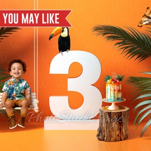 Digital 4th Fourth Birthday Four Backdrop Photography for Baby Girl ...