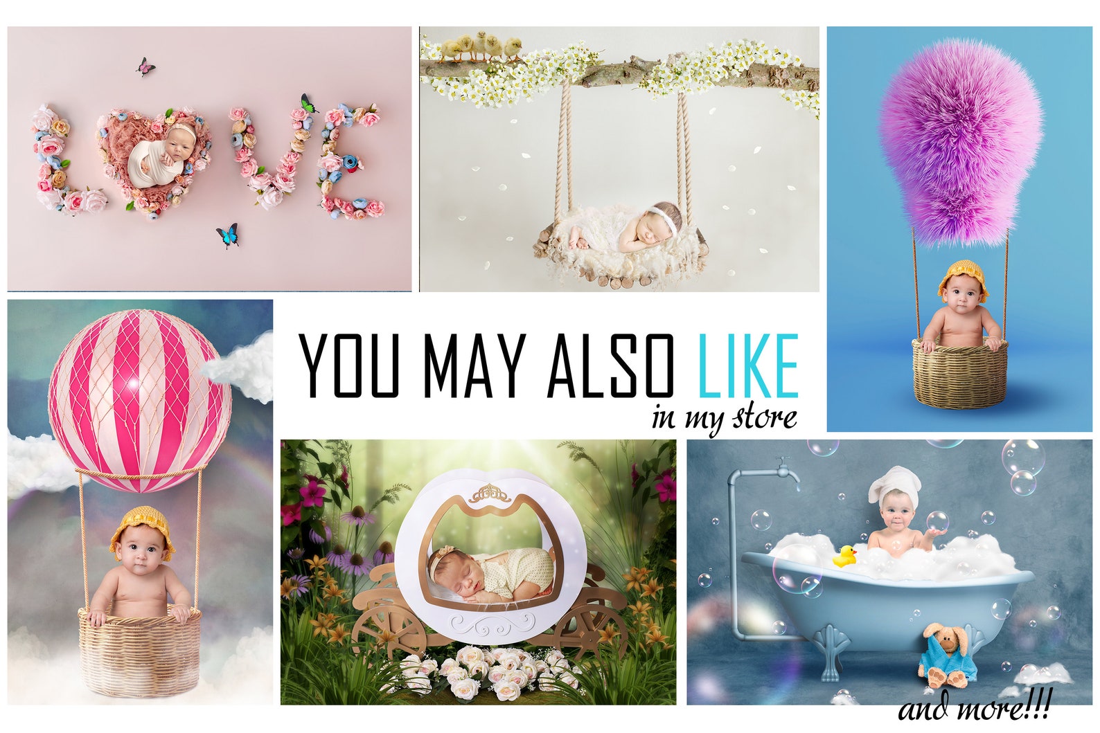 Digital First Birthday One Backdrop for Baby Girl With Pink Background ...