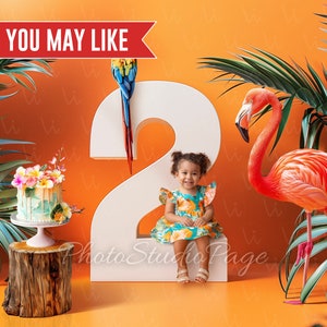 Digital Baby Boy Birthday Backdrop, 2nd Year Second Birthday Two ...