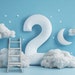 Digital 2nd Second Birthday Two Backdrop Birthday Background for Your ...