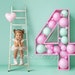 Digital 4th Fourth Birthday Four Backdrop Photography for Baby Girl ...