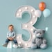 Digital 3rd Third Birthday Backdrop Background for Baby Boy With Big ...