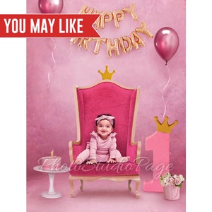 Digital Birthday Backdrop | 3rd Birthday Background | Three Years Old ...