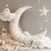 Digital Backdrop Baby Gray Background Photography Moon Backdrop, Boy ...