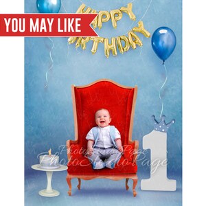 Digital 1st First Birthday One Backdrop Photography for Baby Girl ...