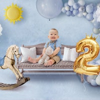 Digital Third 3 Year Birthday Backdrop, Baby Girl Birthday Background ...