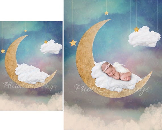 Newborn Digital Backdrop Background Beautiful Angel Baby - Etsy