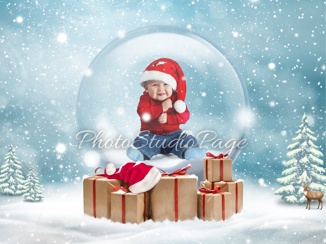 Christmas Digital Baby Backdrop, New Year Background, Merry Christmas ...