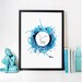 Dark Turquoise Pisces Zodiac Sign Wall Printable. Astrology Star Sign ...