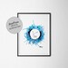 Dark Turquoise Pisces Zodiac Sign Wall Printable. Astrology Star Sign ...