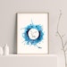 Dark Turquoise Pisces Zodiac Sign Wall Printable. Astrology Star Sign ...