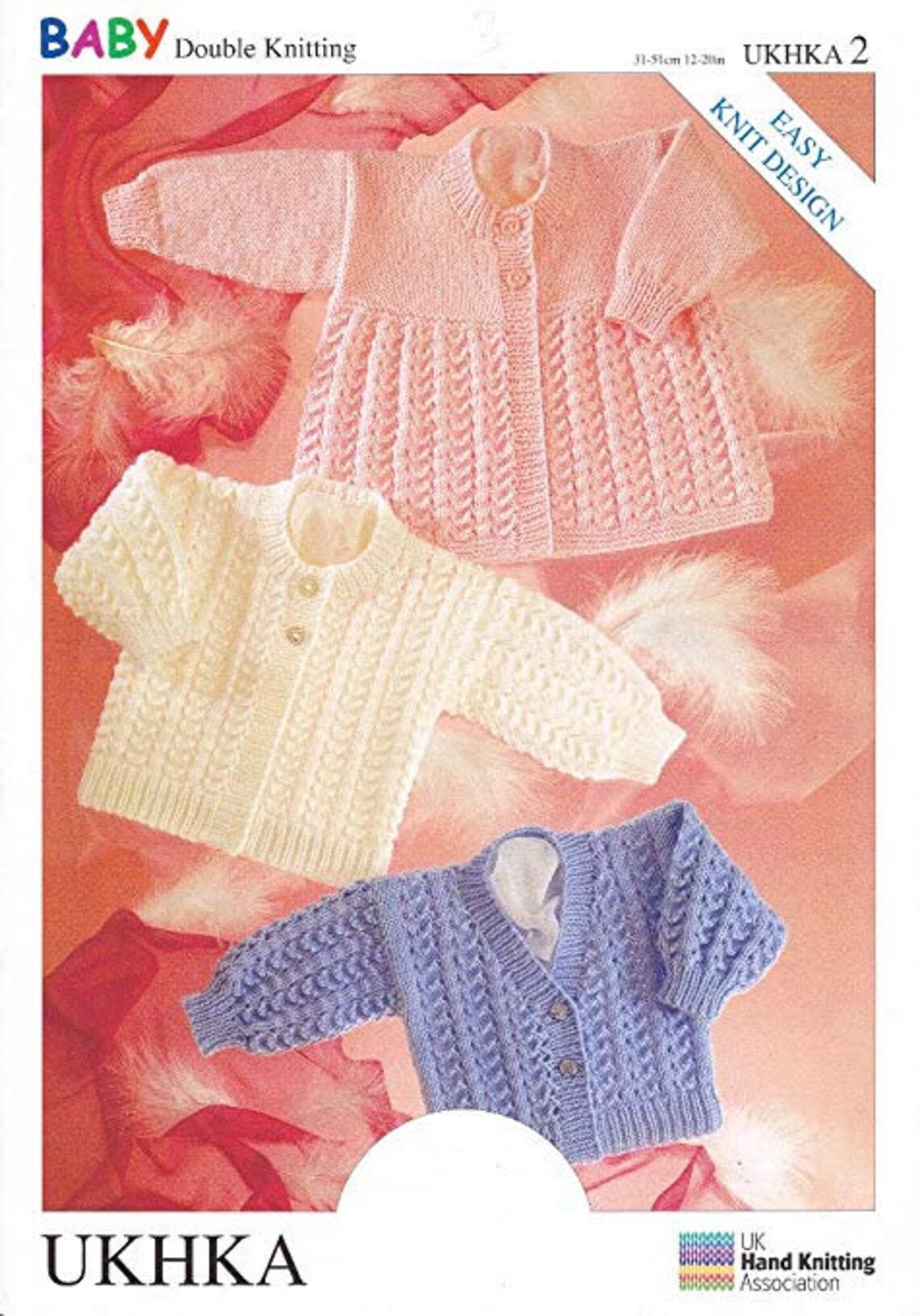 UKHKA 2 Baby Double Knitting Pattern - Cardigans and Matinee Coat 31 ...