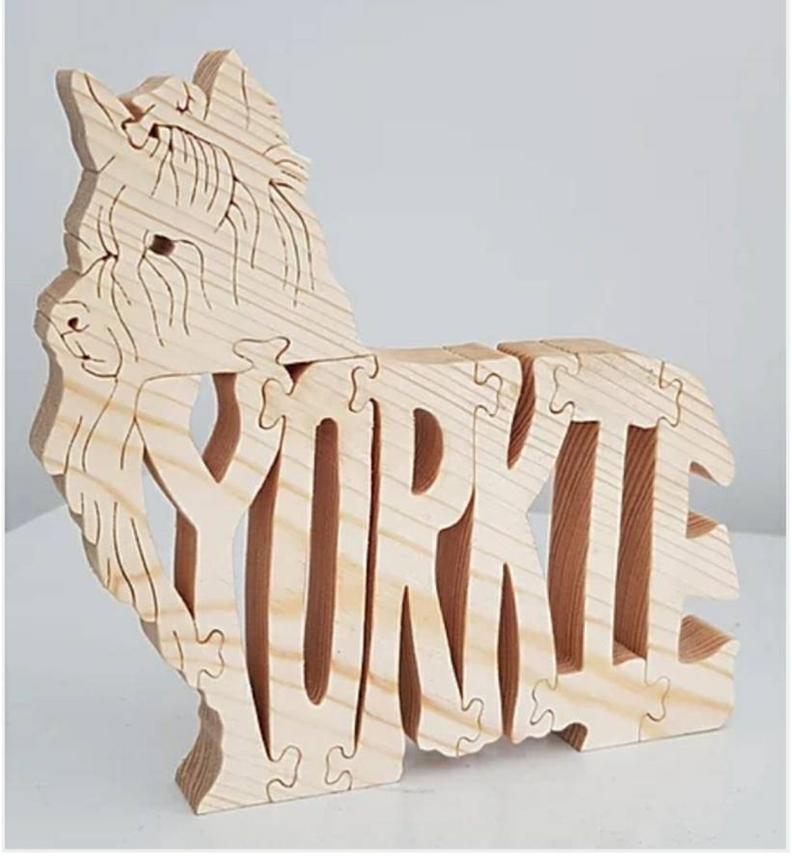 YORKIE Yorkshire Terrier Handmade Wooden Jigsaw Puzzle Ornament - Etsy