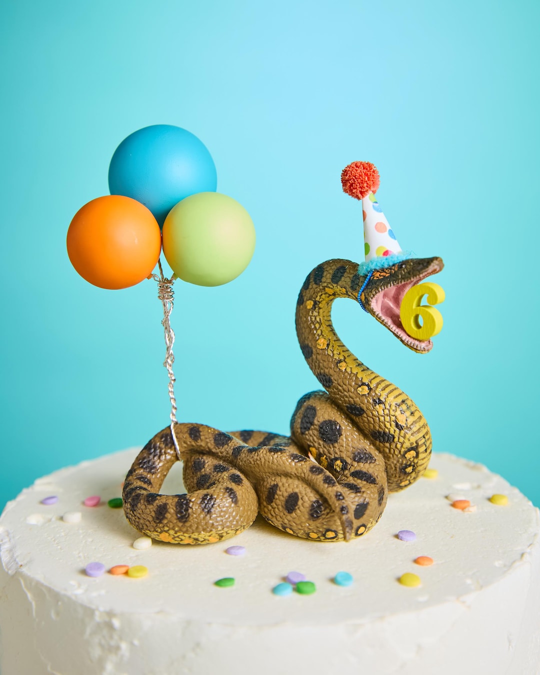 Anaconda Cake Topper, Party Animal Snake Birthday, Reptile Party Animal ...