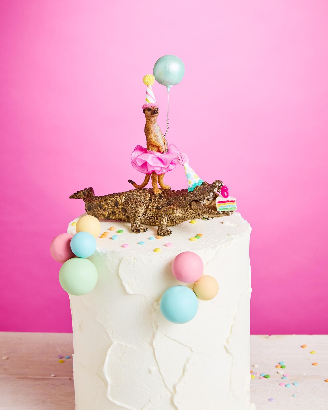 Meerkat and Crocodile Party Animal Cake Topper / Two Wild Theme ...