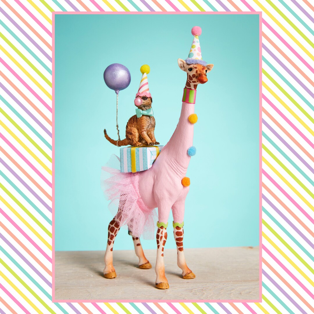 Safari Party Cake Topper/giraffe Cake Topper/meerkat Cake Topper ...