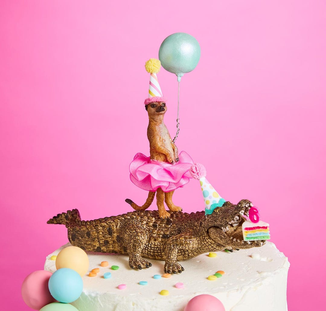 Meerkat and Crocodile Party Animal Cake Topper / Two Wild Theme ...