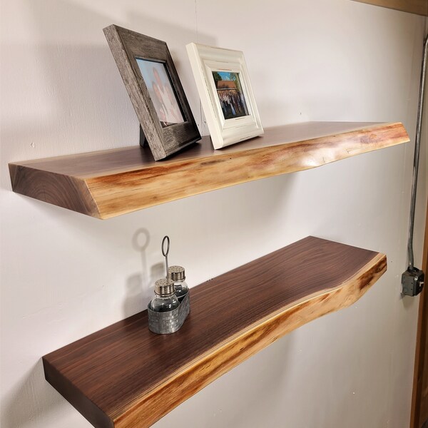 Live Edge Shelf - Etsy
