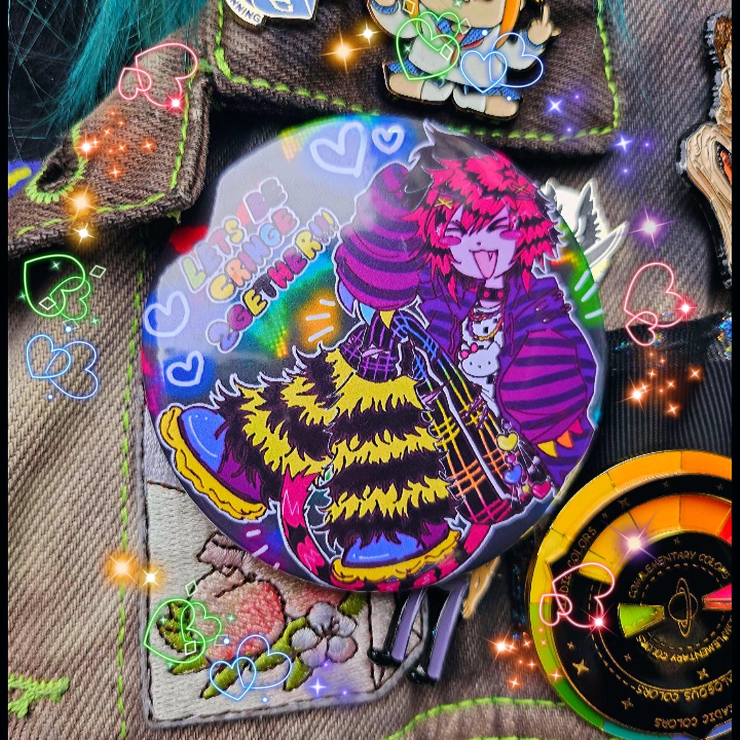 Lets Be Cringe 2gether!! Emo Scene 75mm Badge LARGE - Etsy