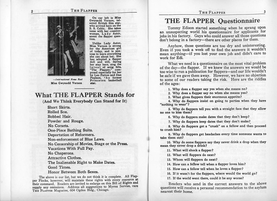FLAPPER Magazine Roaring Twenties - Etsy