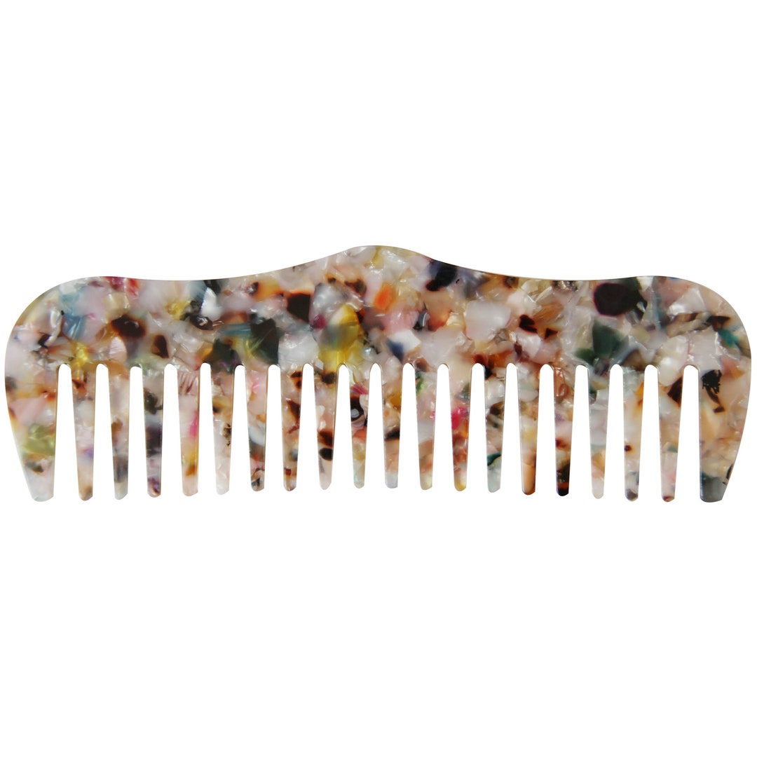 Curved Resin Multi Coloured Hair Comb - Etsy