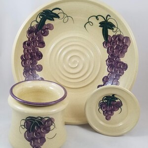 Platter Set- FREE SHIPPING! (hand Painted) Hand-thrown by Patrick Tutt ...