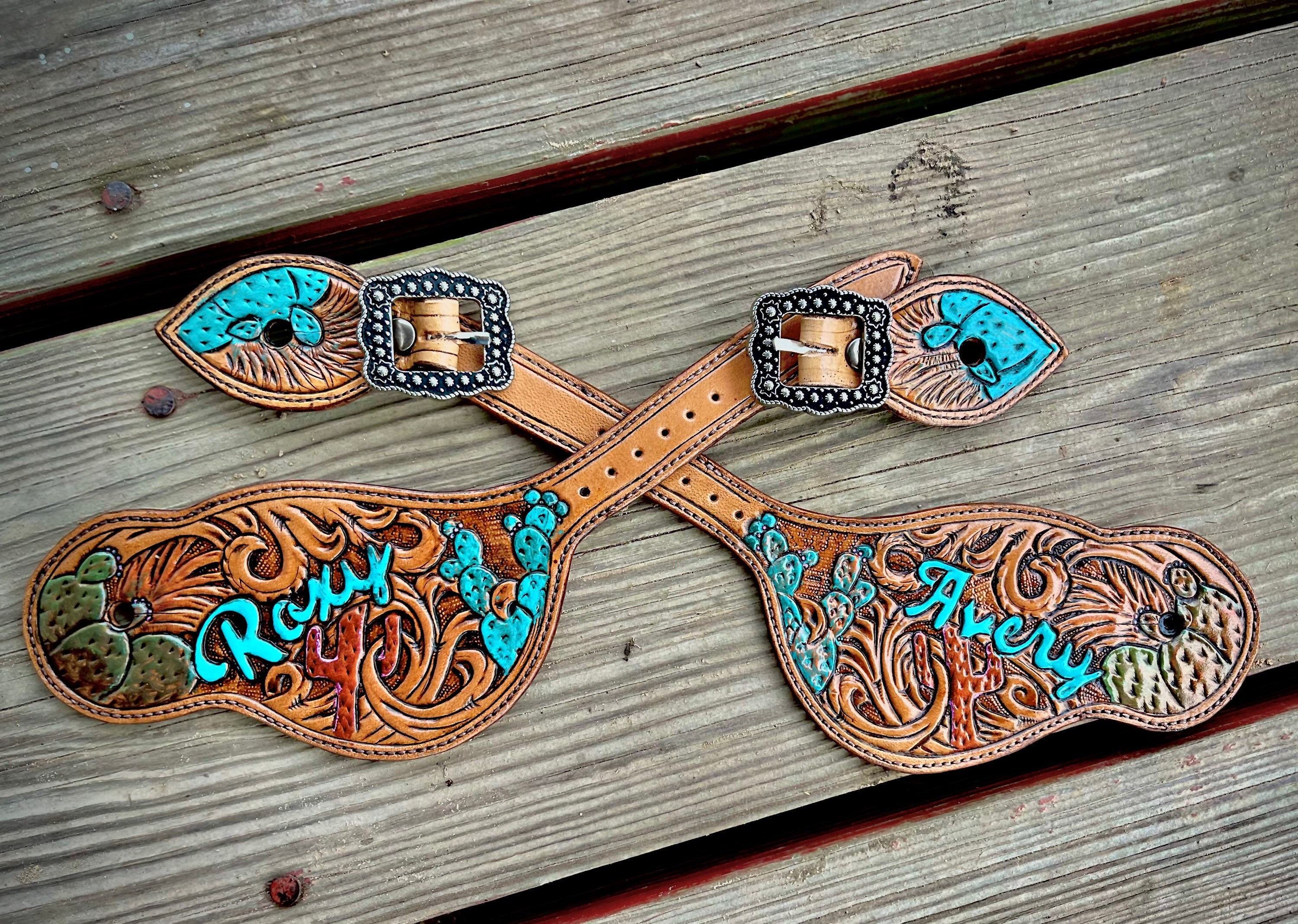 YOUTH Custom made to Order Spur Straps - Etsy
