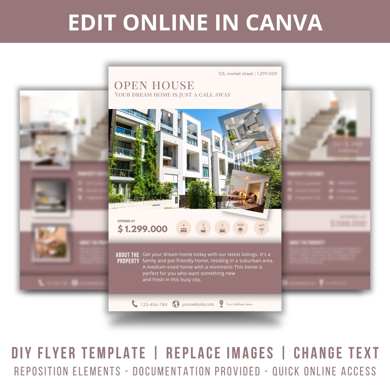 Open House Flyer Template Real Estate Marketing Flyer Real Estate ...