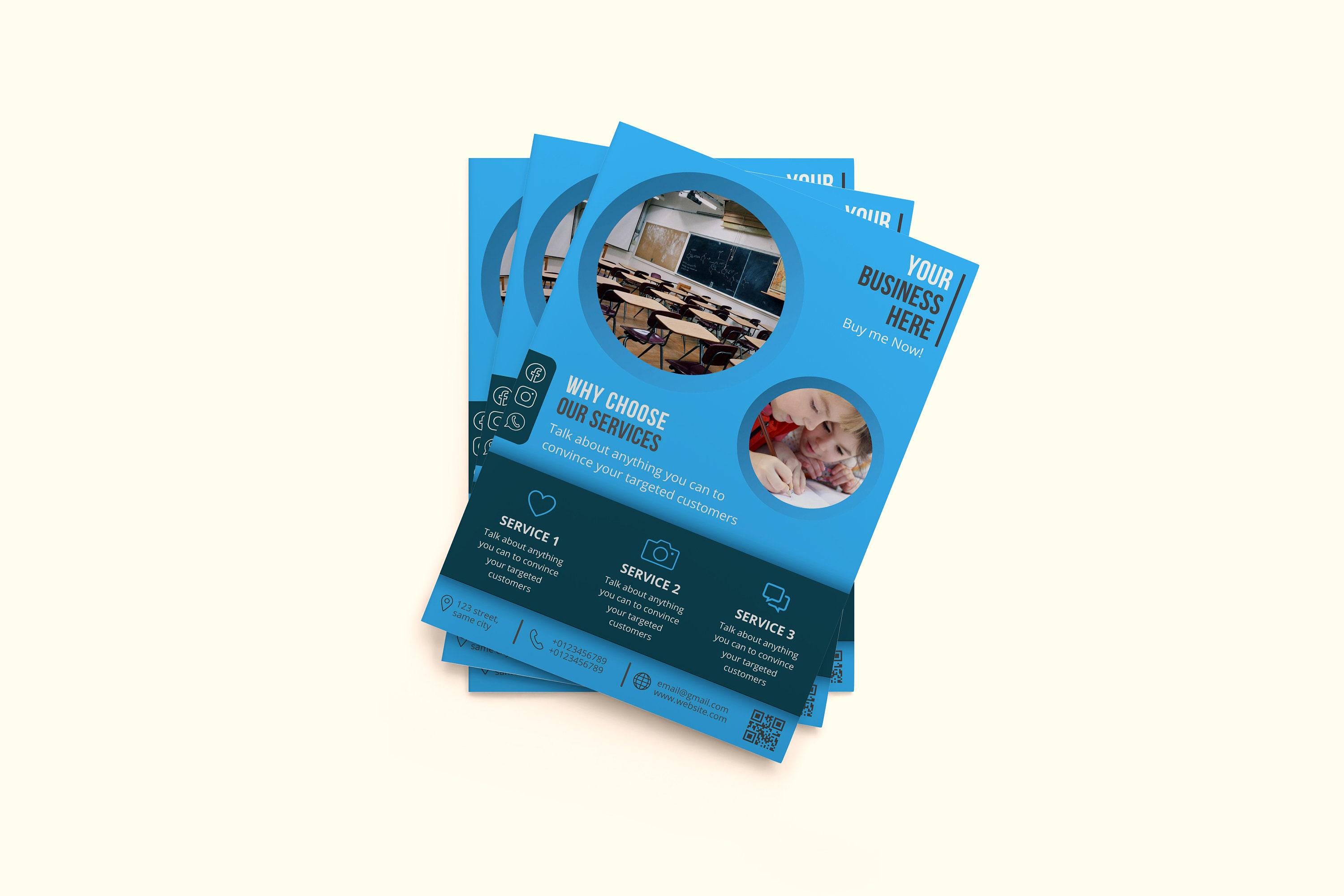 A6 Flyer Template A6 Flyer Design Fully Editable Template - Etsy