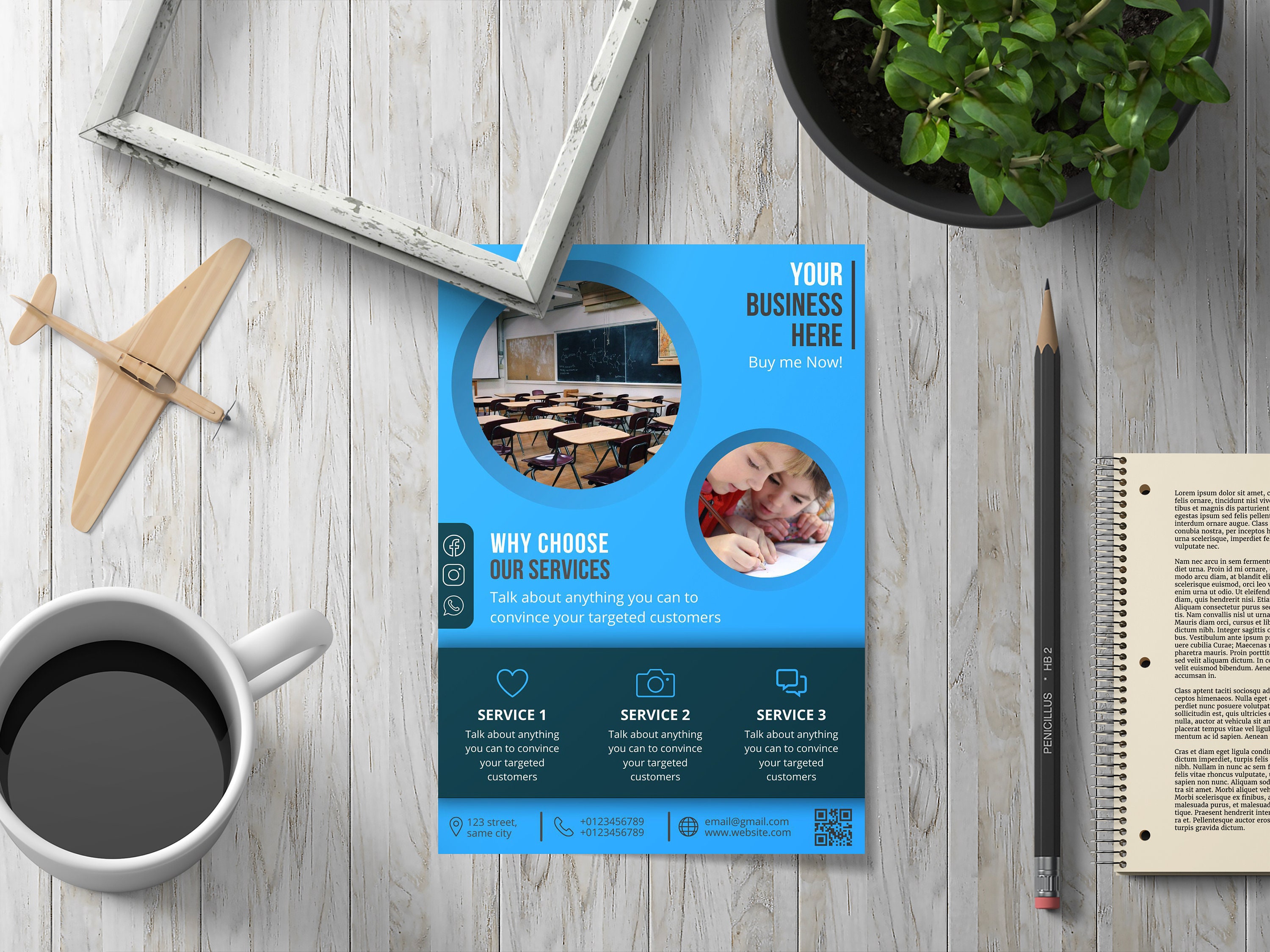 A6 Flyer Template A6 Flyer Design Fully Editable Template - Etsy