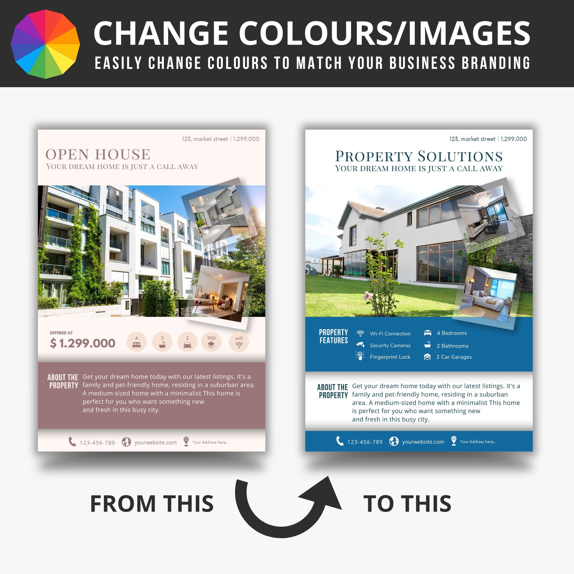Open House Flyer Template Real Estate Marketing Flyer Real Estate ...